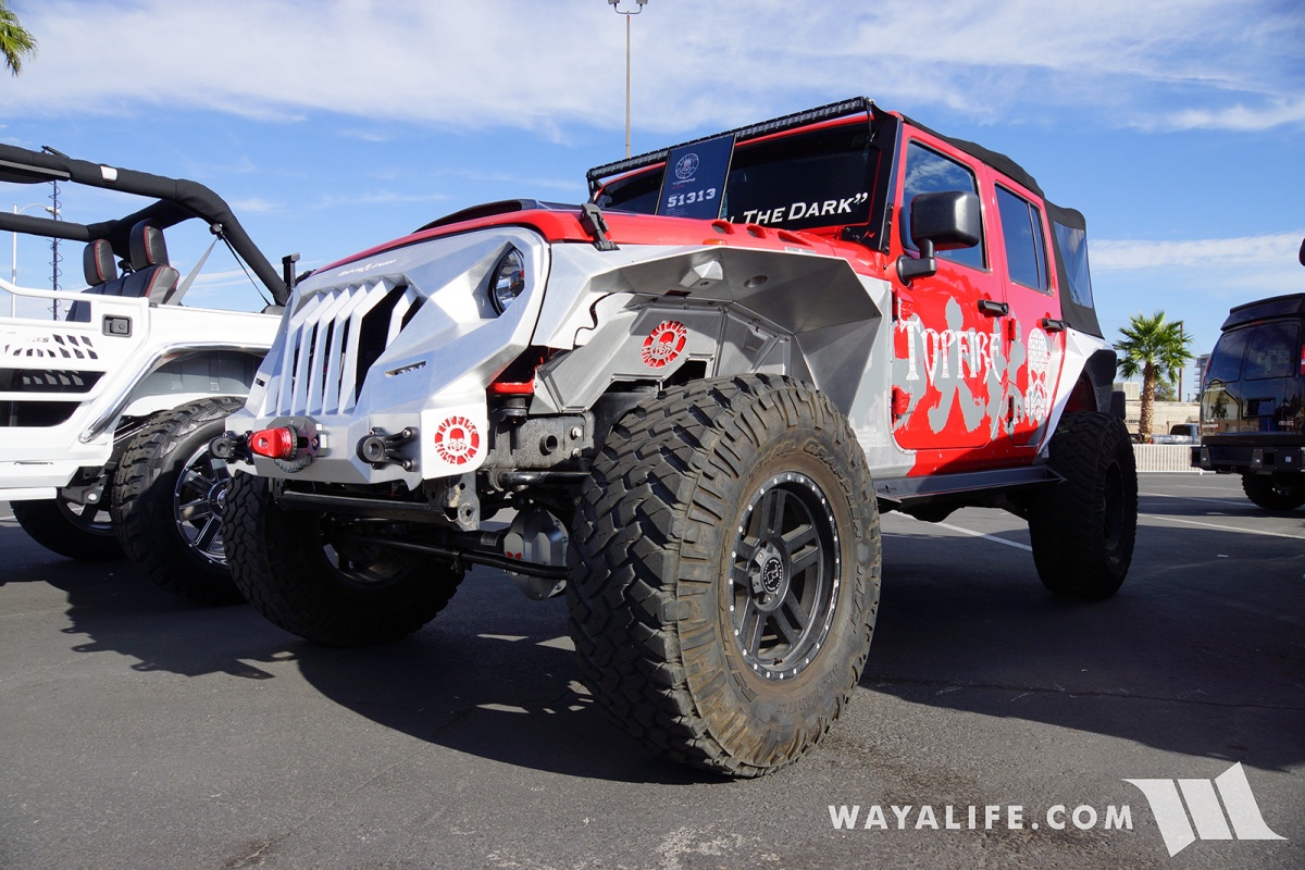 2017 SEMA Topfire Red Jeep JK Wrangler Unlimited
